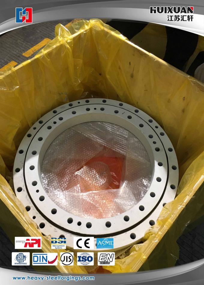 Industrial Accurate Steel Forging Slewing Bearing 5000mm CNC Ring Rolls