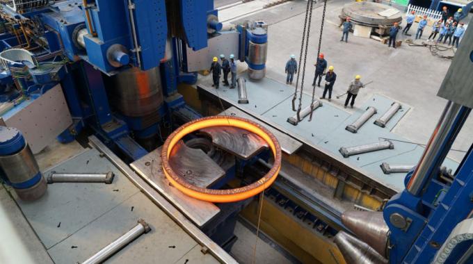 World biggest ring rolling machine was successfully test running in ...