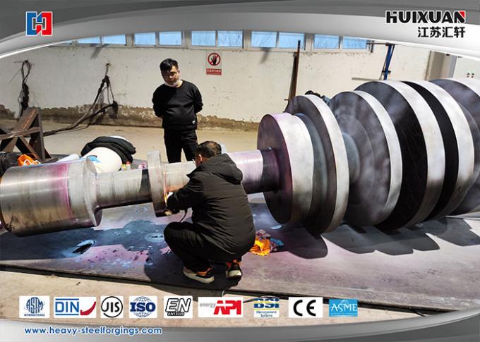 Power Generator Rotor Forging With Grooving Heat Stability Test