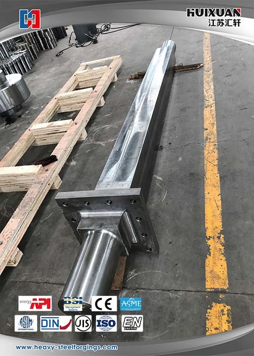 4340 Alloy Steel Axle Shaft Forging Rough Machined Square Drive Shaft